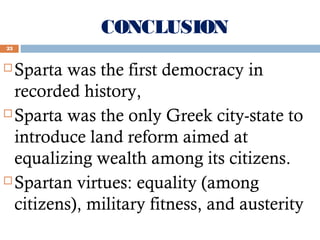 Spartan education philosophy | PPT