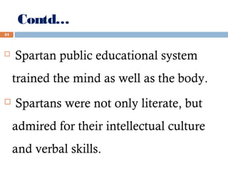 Spartan education philosophy | PPT