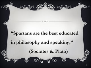 Spartan education philosophy | PPT