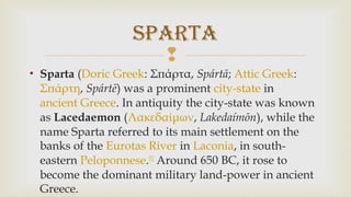 Spartans | PPT