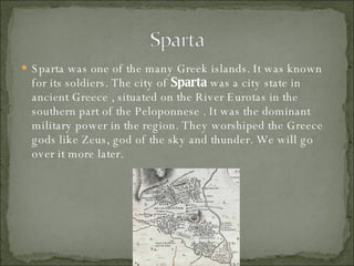 Spartans And Some Gods | PPT