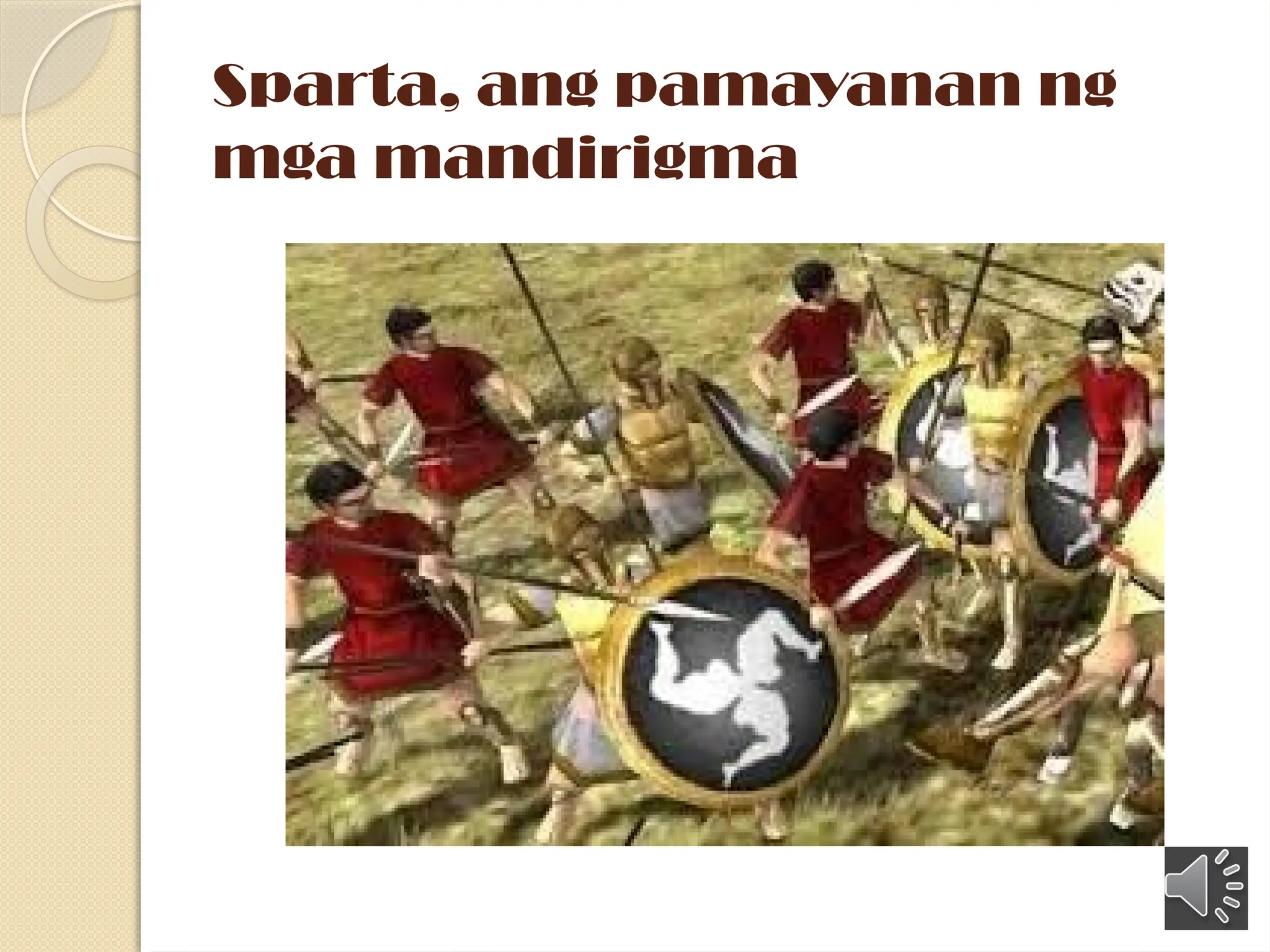 SPARTA, pamayanan ng mga mandirigma ppt.pptx