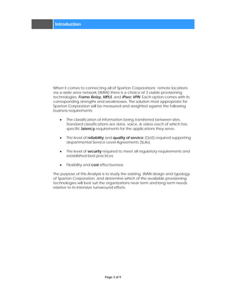 Sparton Corp WAN Analysis | PDF