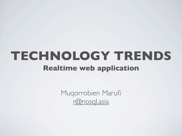 Realtime webapp with node.js