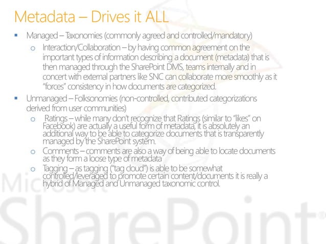 SharePoint as a Document Management System (DMS) | PPTX