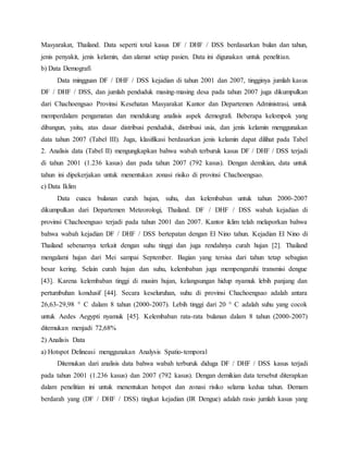 Spasial temporal dinamika dan risiko zonasi demam berdarah | DOCX