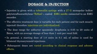 Spasmodic dysphonia | PPTX