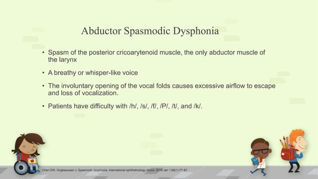 Spasmodic Dysphonia | PPTX