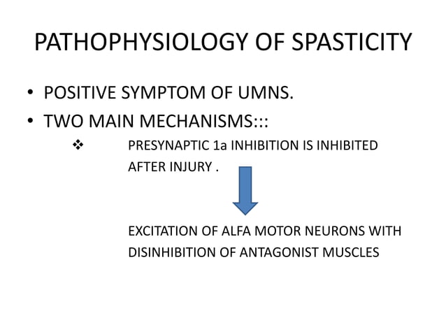 Spasticity | PPTX