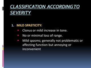 Spasticity | PPTX