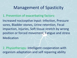Spasticity in Rehabilitation | PPT