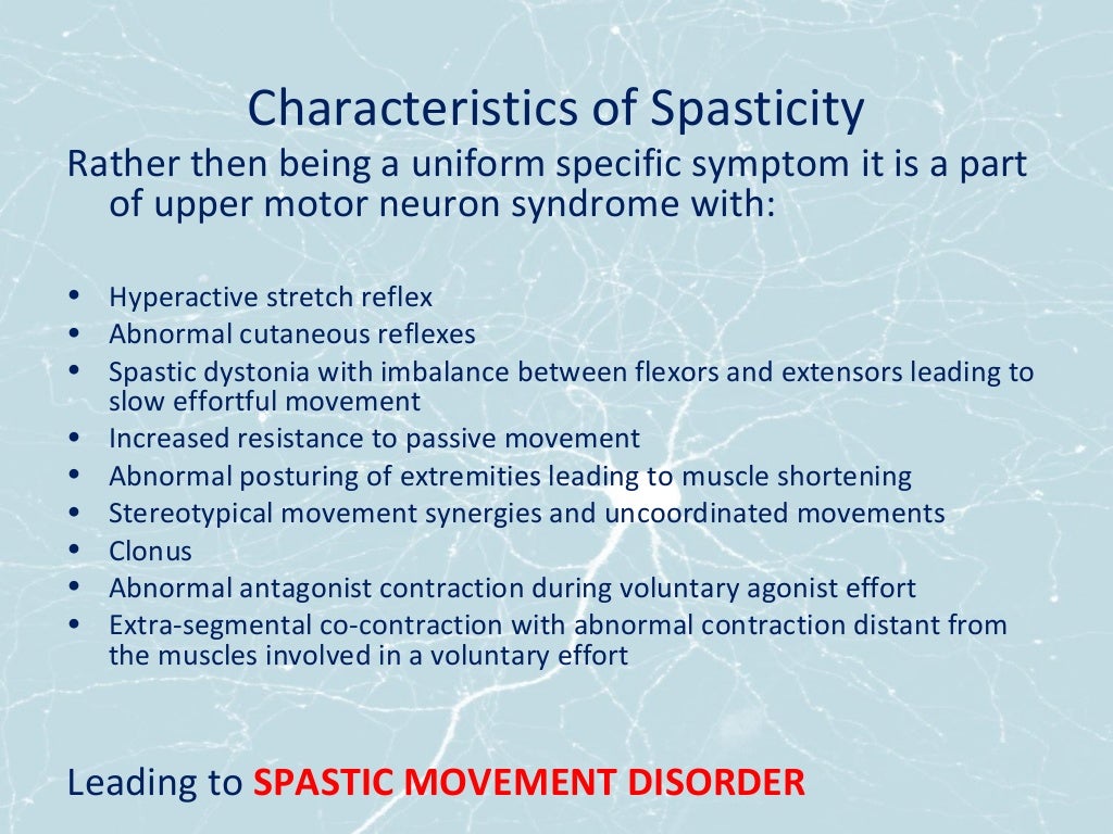 Spasticity in Rehabilitation