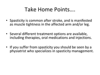 Spasticity After Stroke | PPT