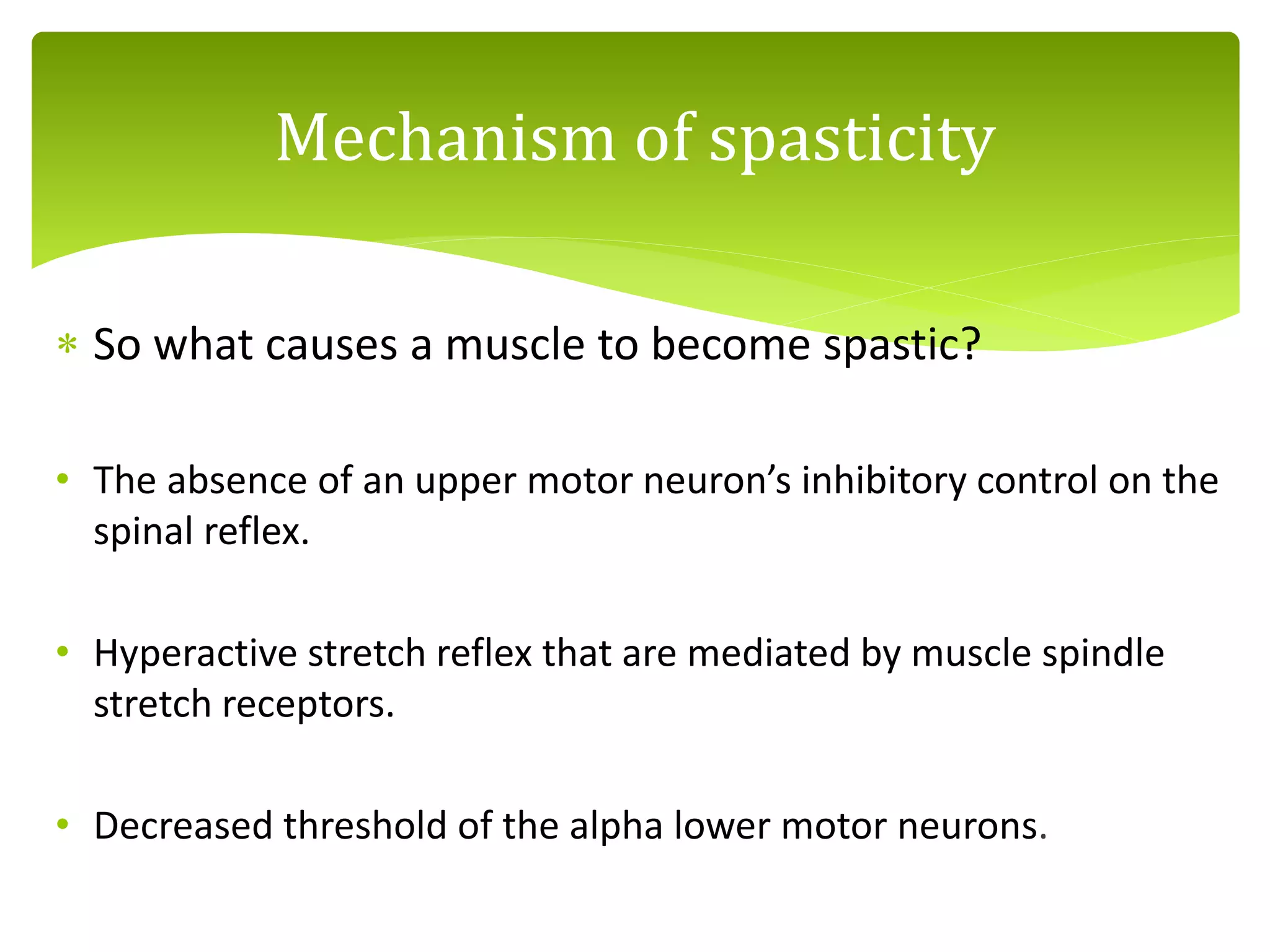 Spasticity management | PPTX
