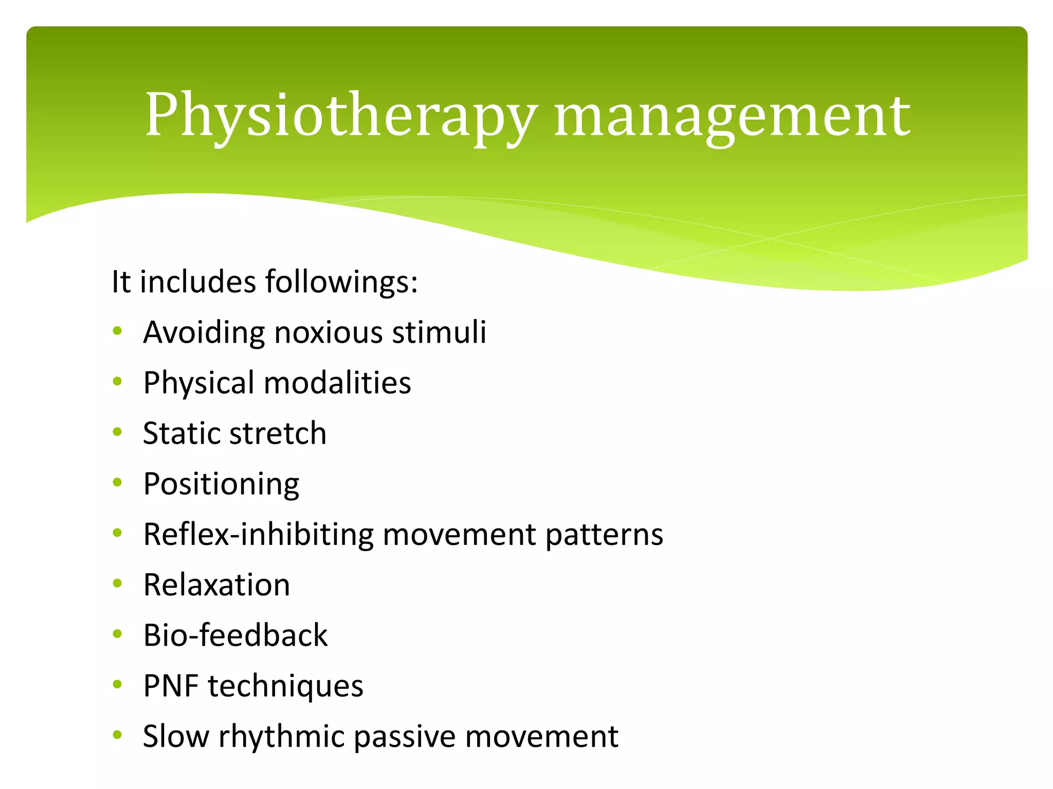 Spasticity management | PPTX