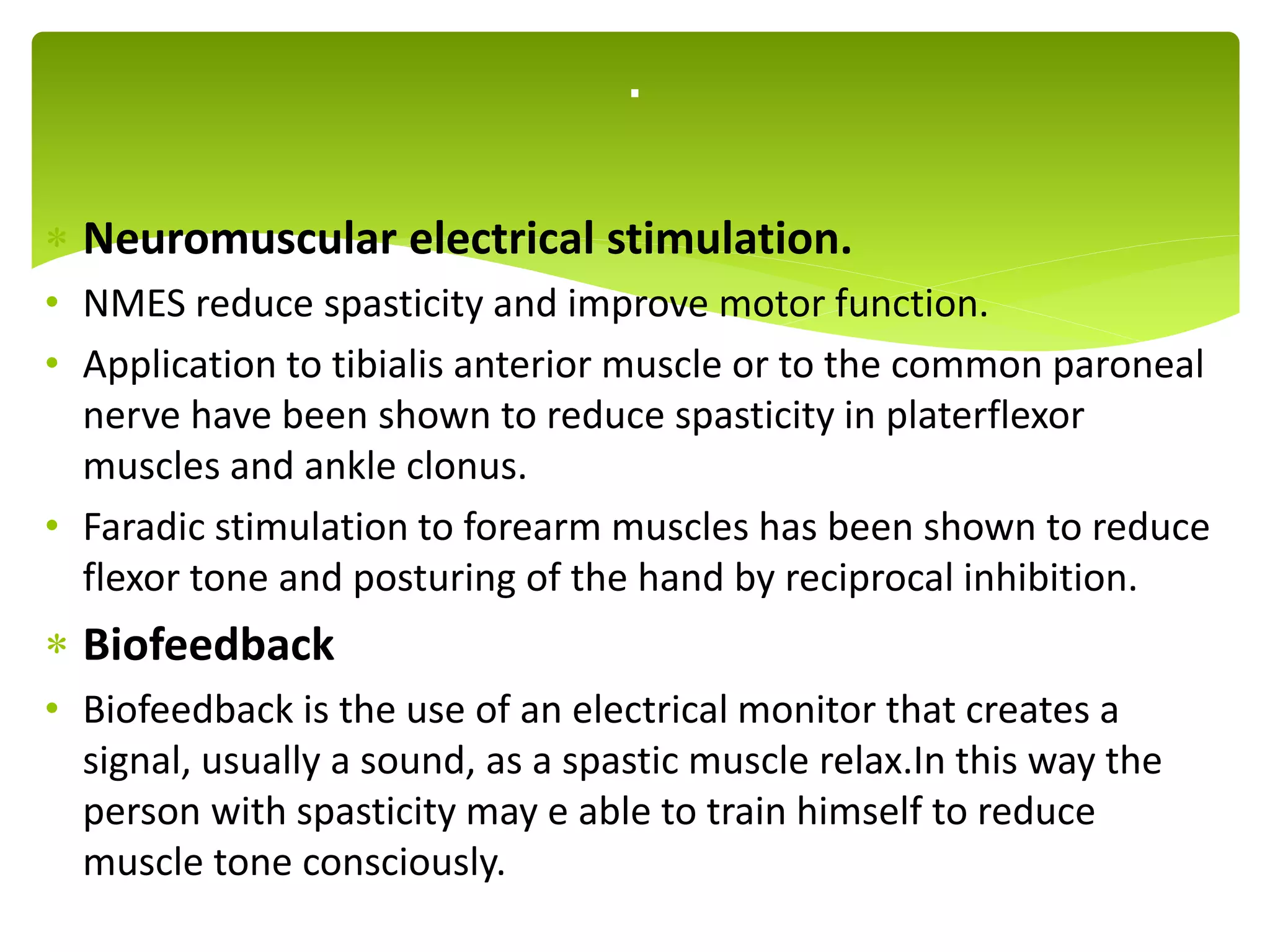 Spasticity management | PPTX