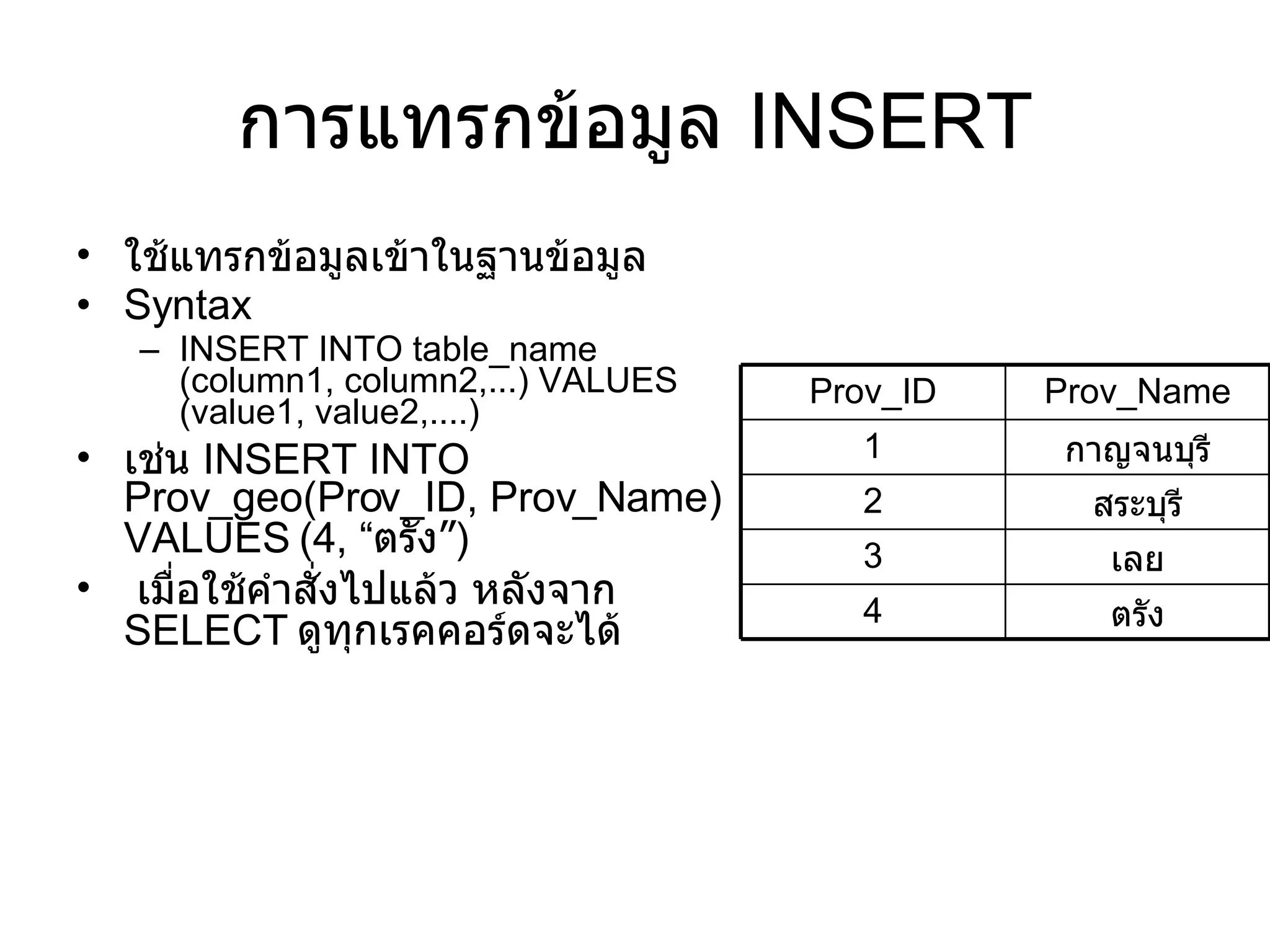 Spat Db 3 Intro Sql Ppt