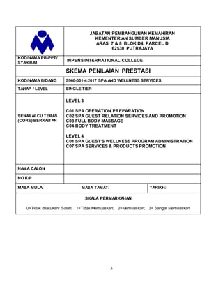 Spa therapy soalan amali set 1 | DOCX