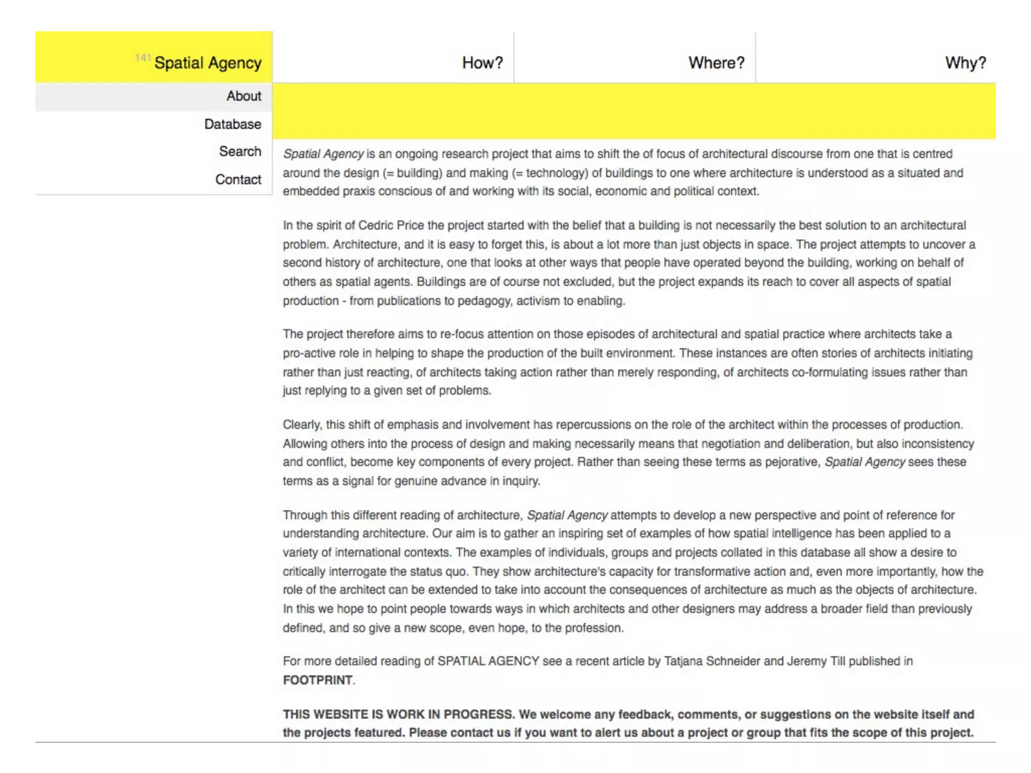 Spatial agency | KEY