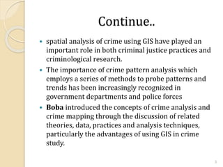 Spatial analysis for crime pattern of metropolis in China | PPTX