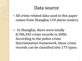 Spatial analysis for crime pattern of metropolis in China | PPTX