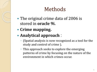 Spatial analysis for crime pattern of metropolis in China | PPTX