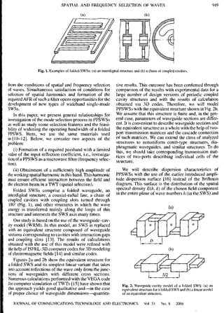 Spatial and frequency selection of waves in pseudoperiodic slow wave ...