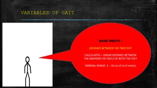 Spatial and temporal variables of gait | PPTX