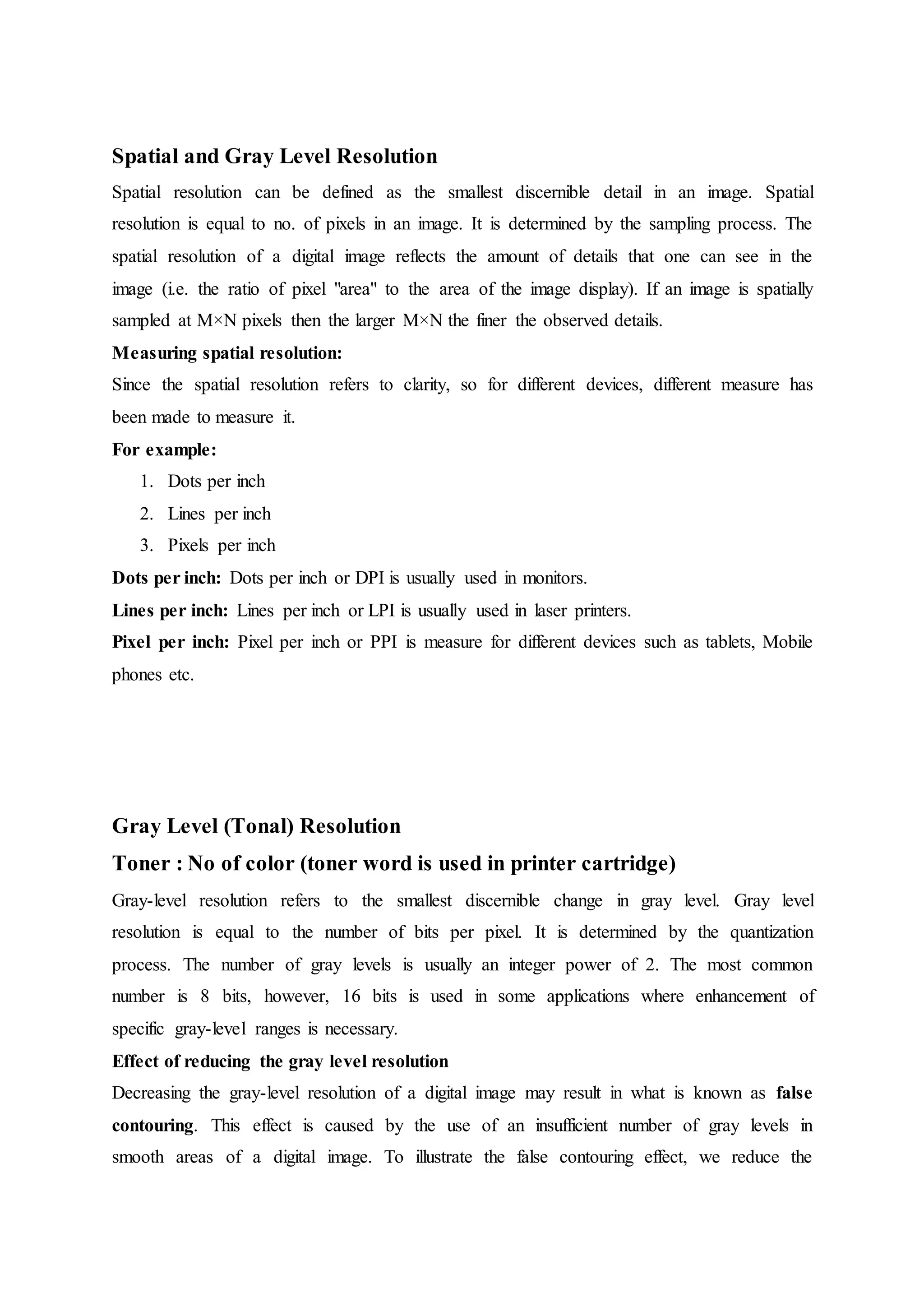 Spatial and tonal resolution | DOCX