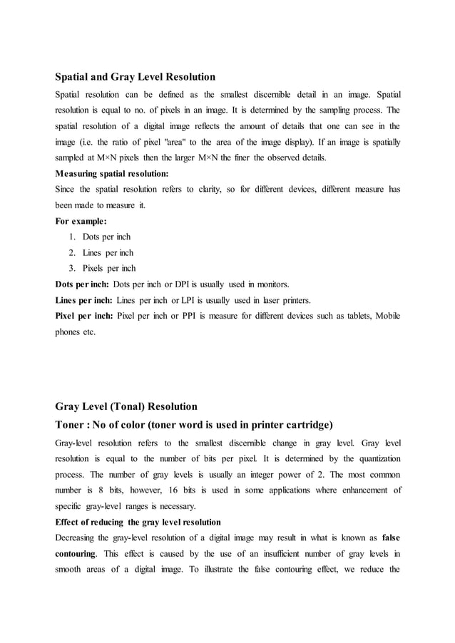 Spatial and tonal resolution | DOCX