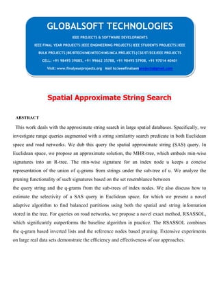Spatial approximate string search | PDF