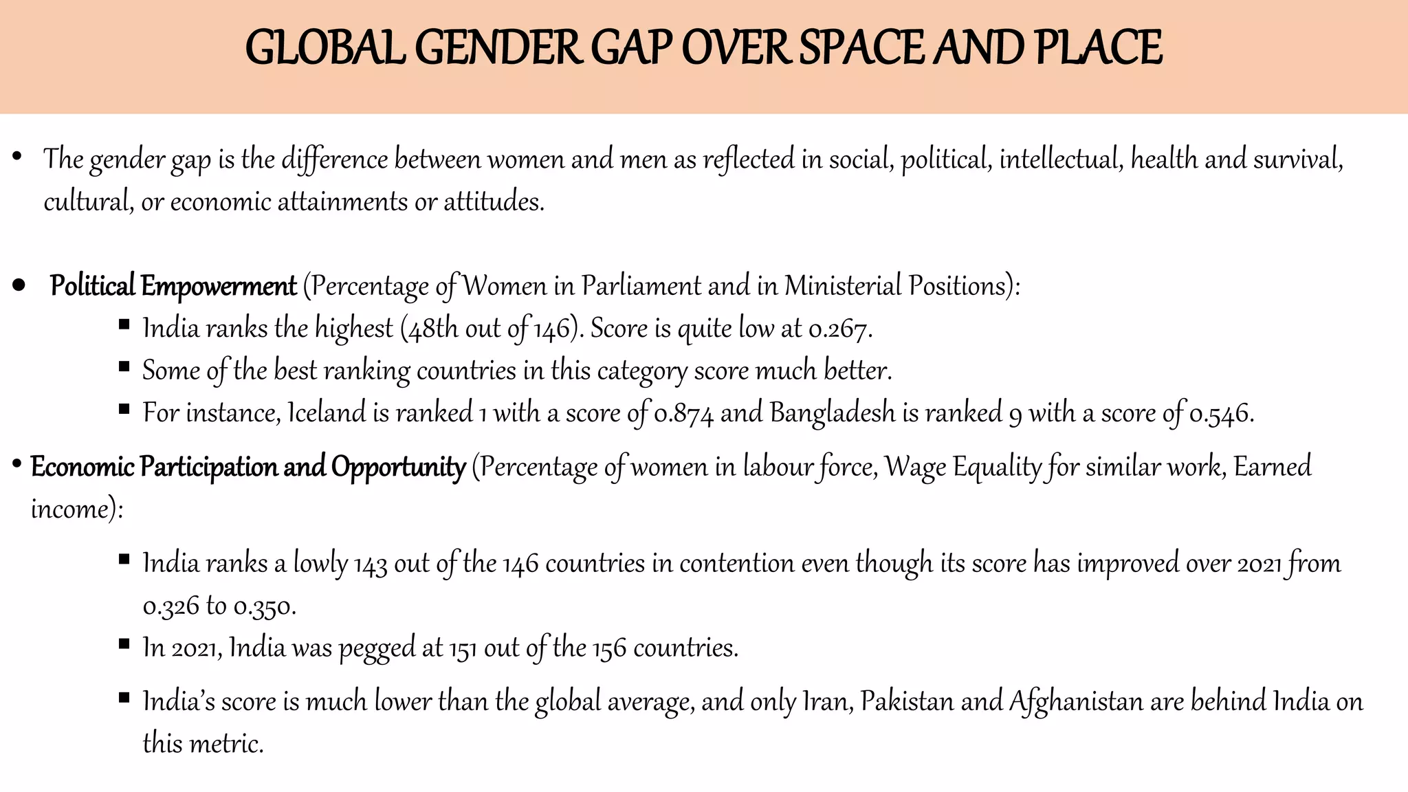 Space, Place and Gender | PPT