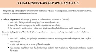 Space, Place and Gender | PPTX