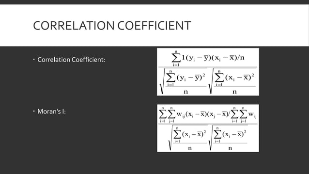Spatial Autocorrelation | PPTX | Geography | Science
