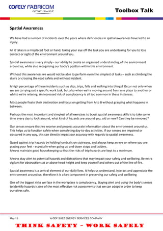 Spatial awareness | PDF