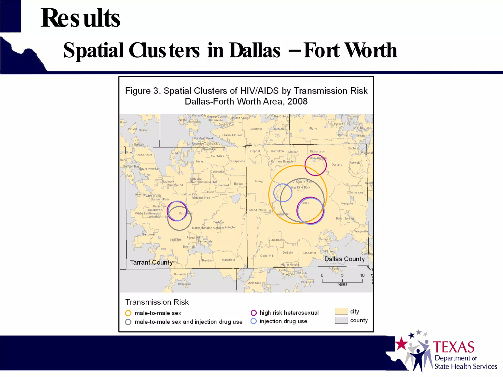 Spatial Clusters Of Hiv Infection By Mode Of Transmission In Texas Ppt