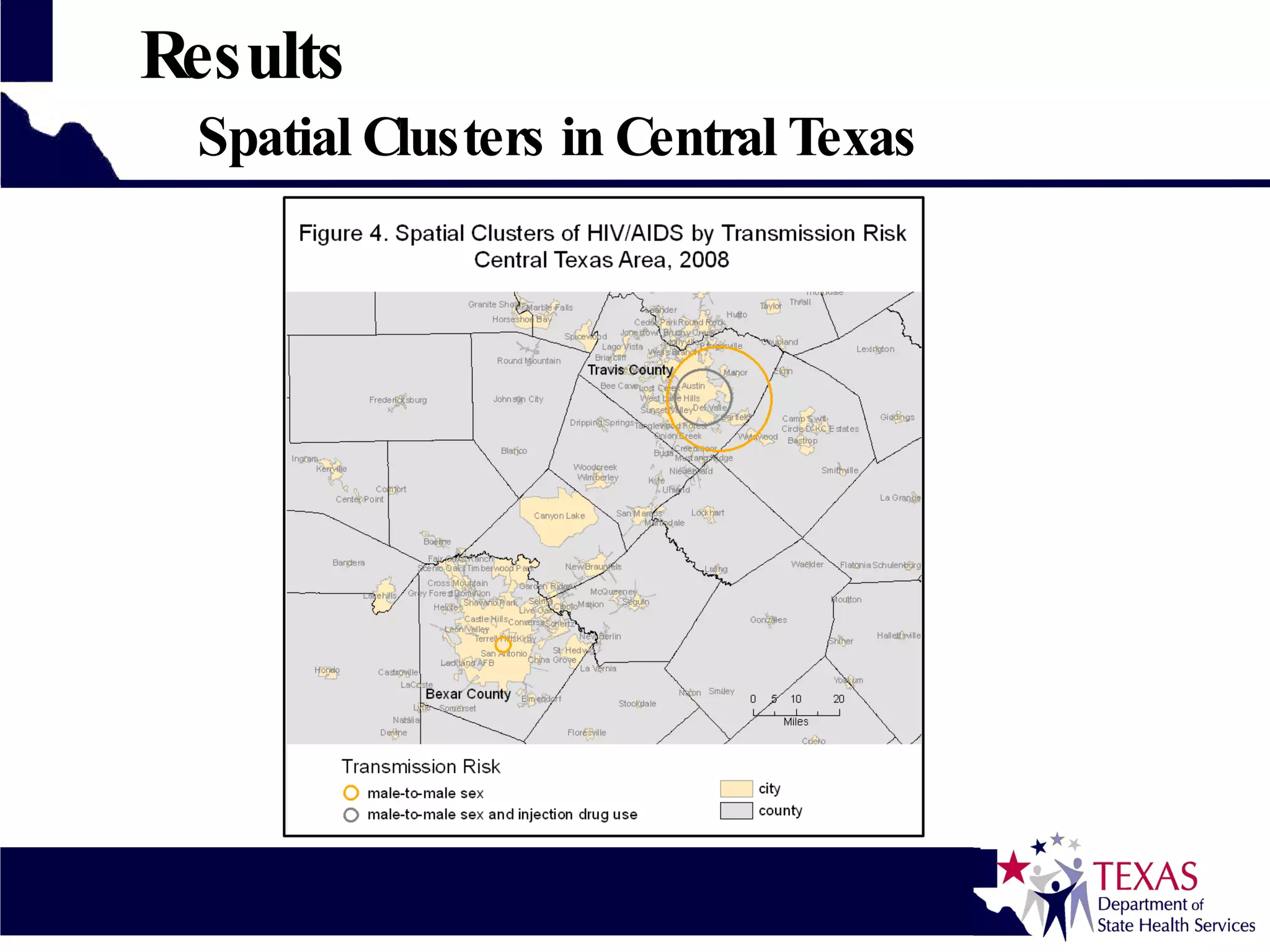 Spatial clusters hiv texas | PPT