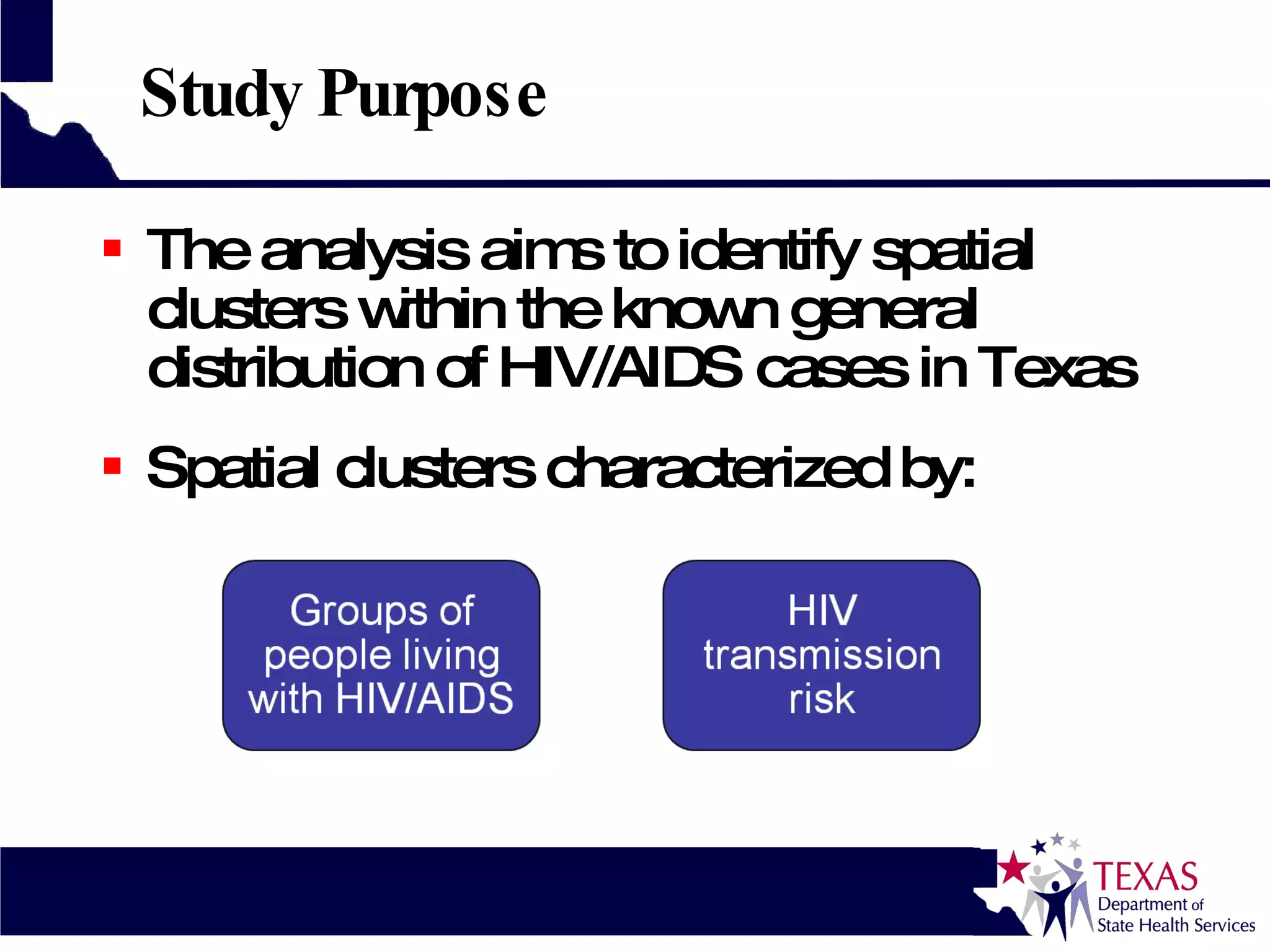 Spatial clusters hiv texas | PPT