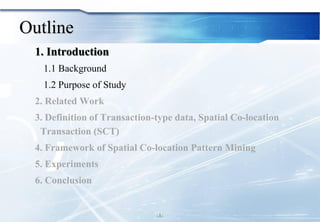 Spatial co location pattern mining | PDF