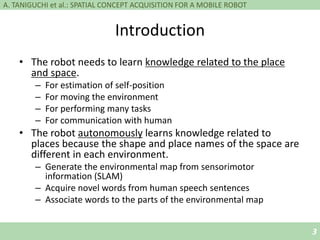 SpCoA: Nonparametric Bayesian Spatial Concept Acquisition | PPT