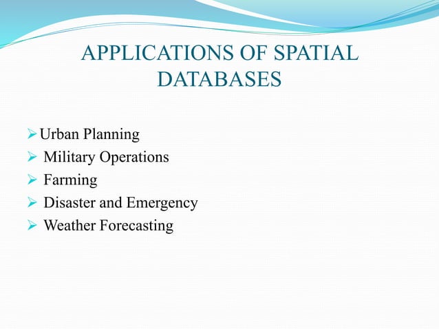 Spatial Databases Pptx