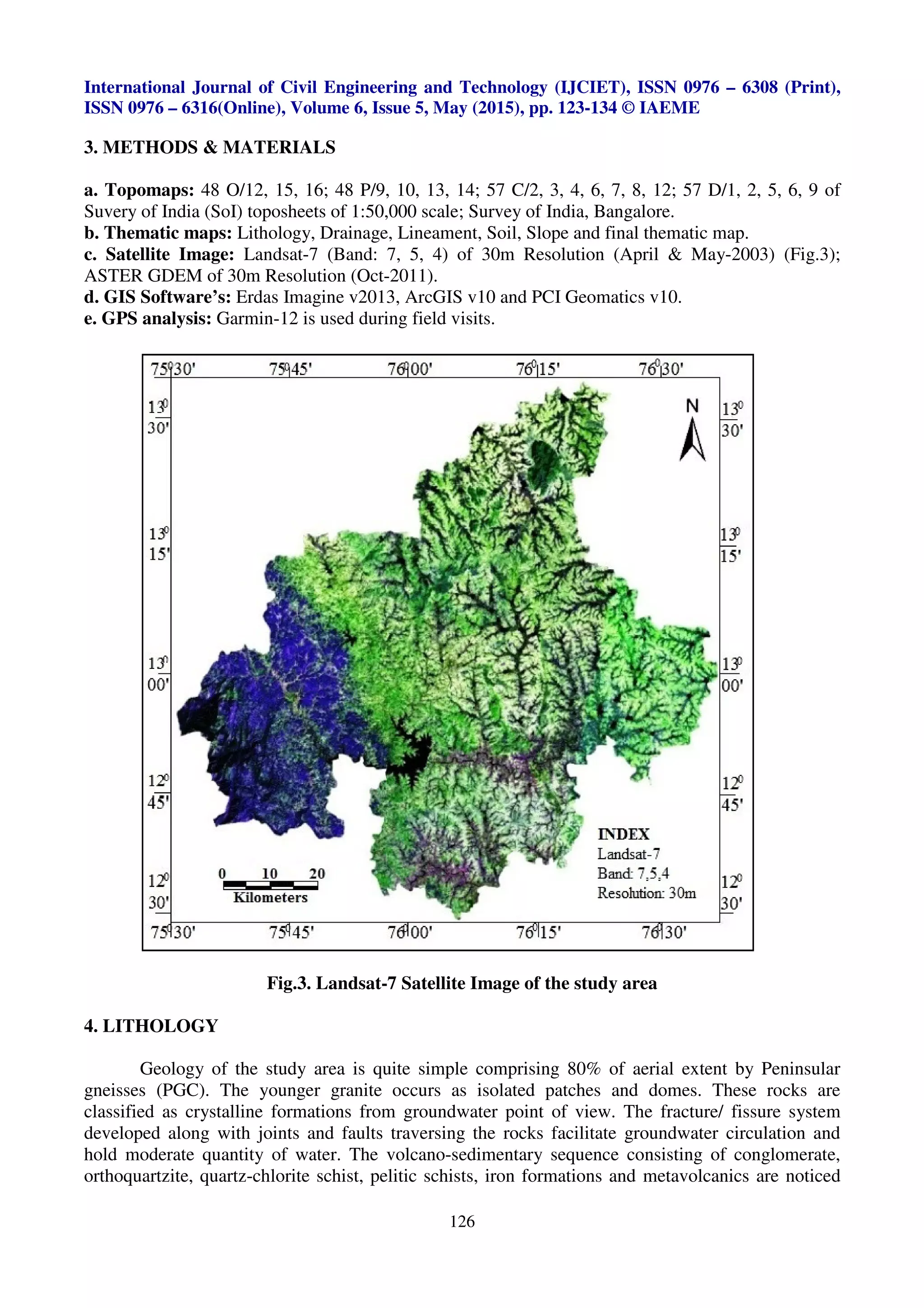 SPATIAL DATA INTEGRATION AND MAPPING OF GROUNDWATER POTENTIAL ZONES ON PRECAMBRIAN TERRAIN OF ...