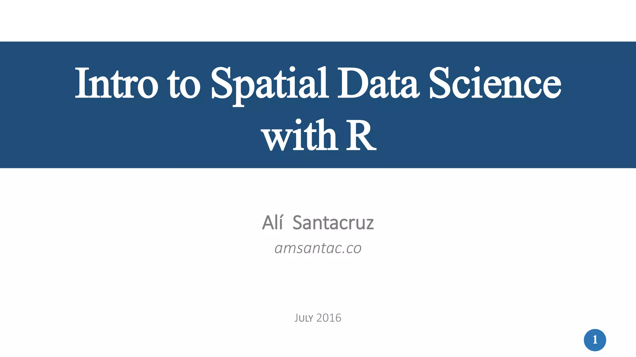 Spatial Data Science with R | PDF