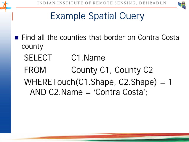 SPATIAL DB IN DATABASE MANAGEMENT SYSTEM | PDF
