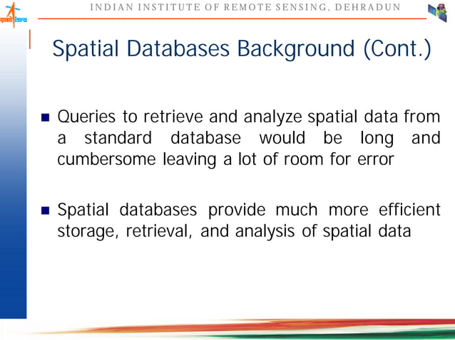 SPATIAL DB IN DATABASE MANAGEMENT SYSTEM | PDF
