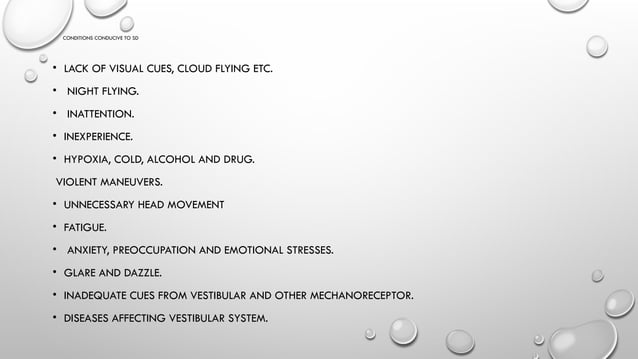 SPATIAL DISORIENTATION IN AVIATION .pptx | Medical Health