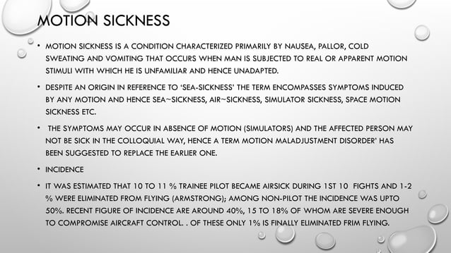 SPATIAL DISORIENTATION IN AVIATION .pptx | Medical Health