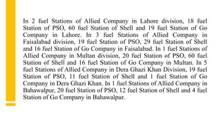 Spatial Distribution of Petrol Pump in Punjab Province, Pakistan | PPTX