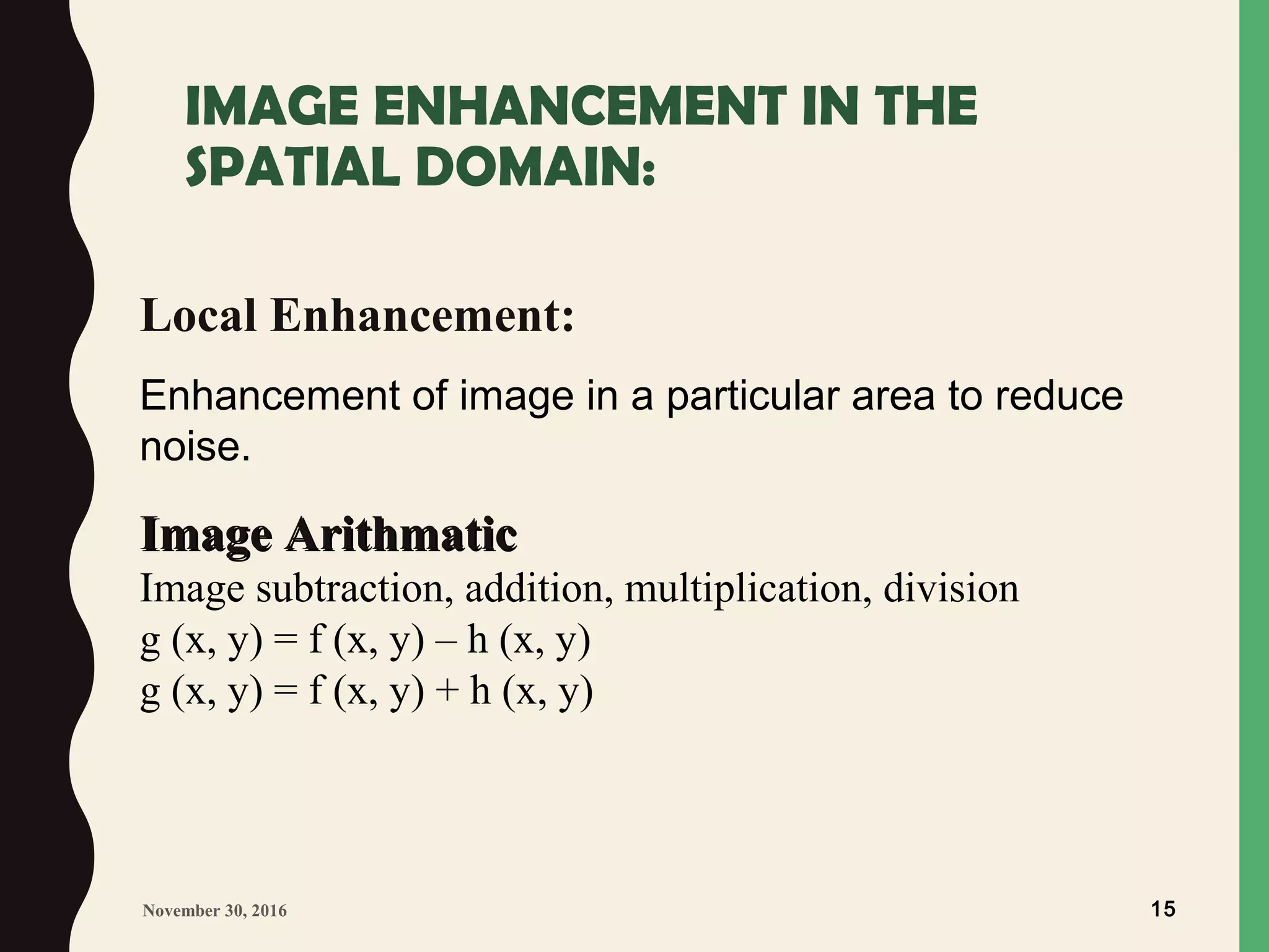 Spatial domain and filtering | PPT