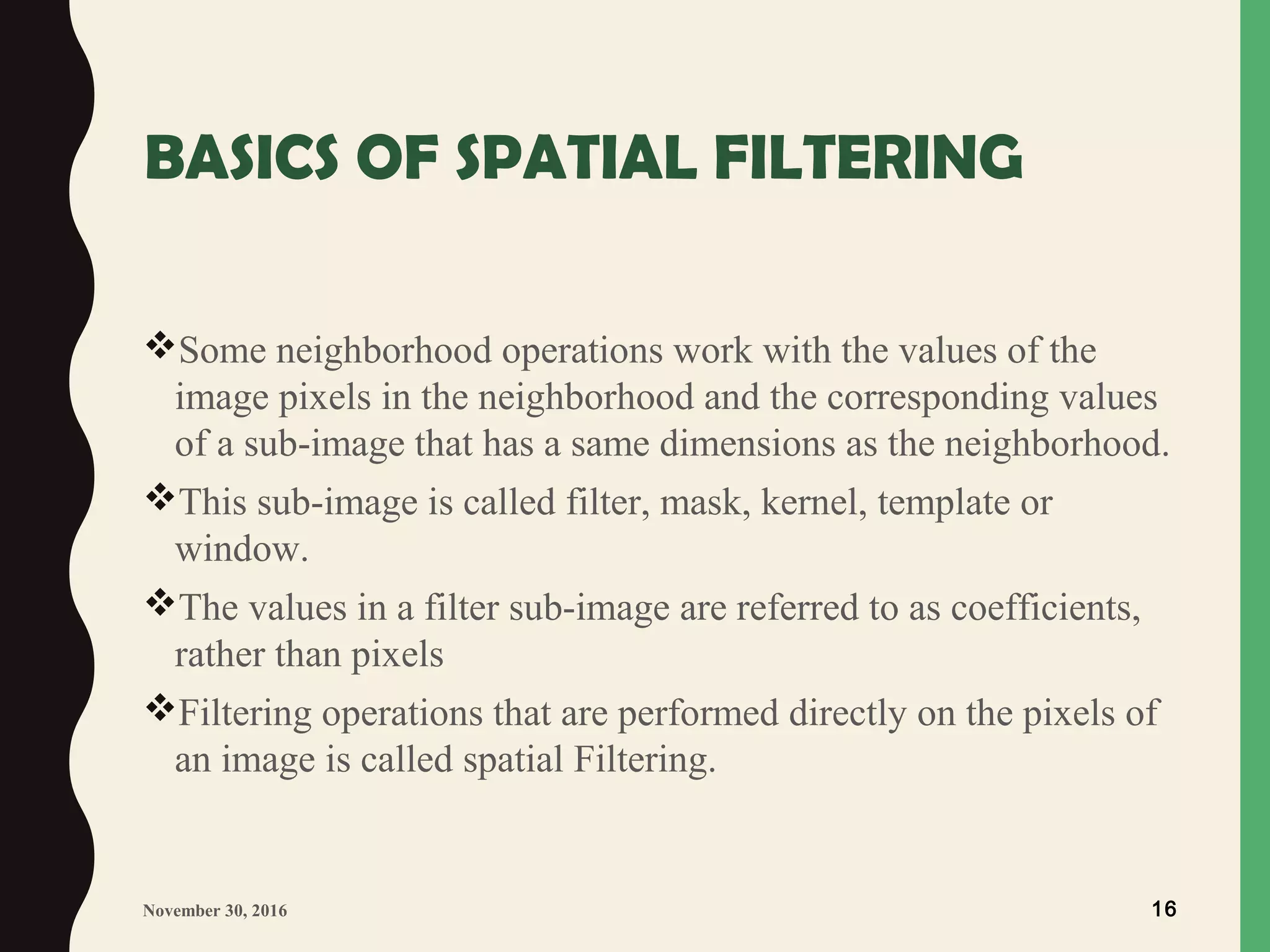 Spatial domain and filtering | PPT